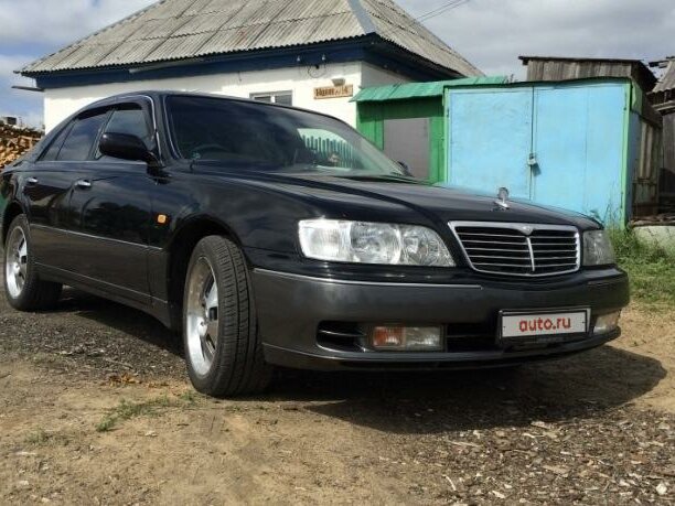 Купить б/у Nissan Cima III (Y33) 4.1 AT (270 л.с.) бензин автомат в Ангарске: чёрный Ниссан Сима ...