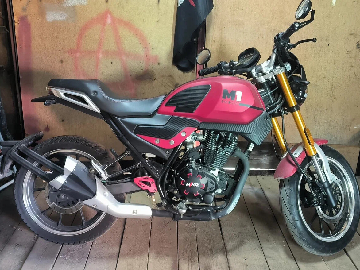 Купить б/у Minsk (Минск) C4 250 карбюратор 5 передач в Подольске: пурпурный naked bike 2022 года ...