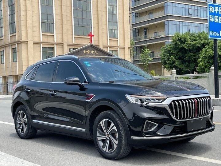 Купить б/у Hongqi HS5 I 2.0 AT (224 л.с.) 4WD бензин автомат в Благовещенске: чёрный Хончи ХС5 I ...