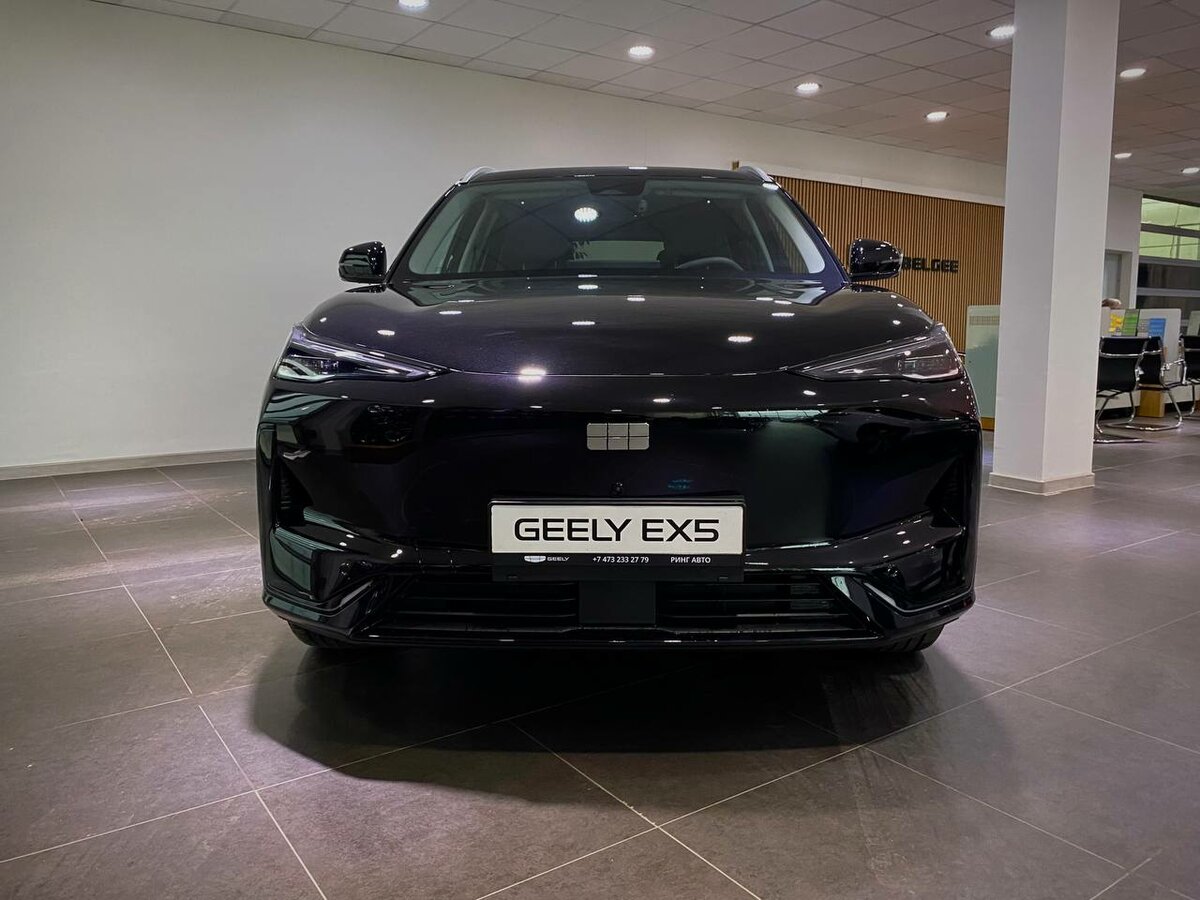 Купить новый Geely EX5 2024-2025 Electro AT (160.0 кВт) электро автомат в Воронеже: чёрный Джили ...