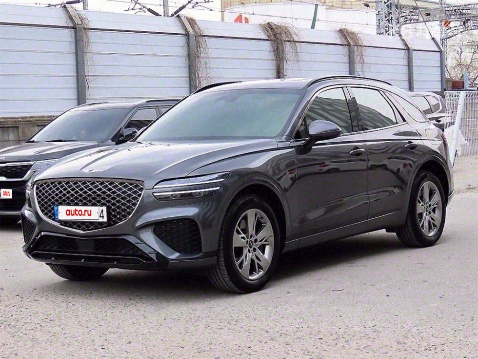 Купить б/у Genesis GV70 I 3.5 AT (379 л.с.) 4WD бензин автомат во Владивостоке: чёрный Генезис ...