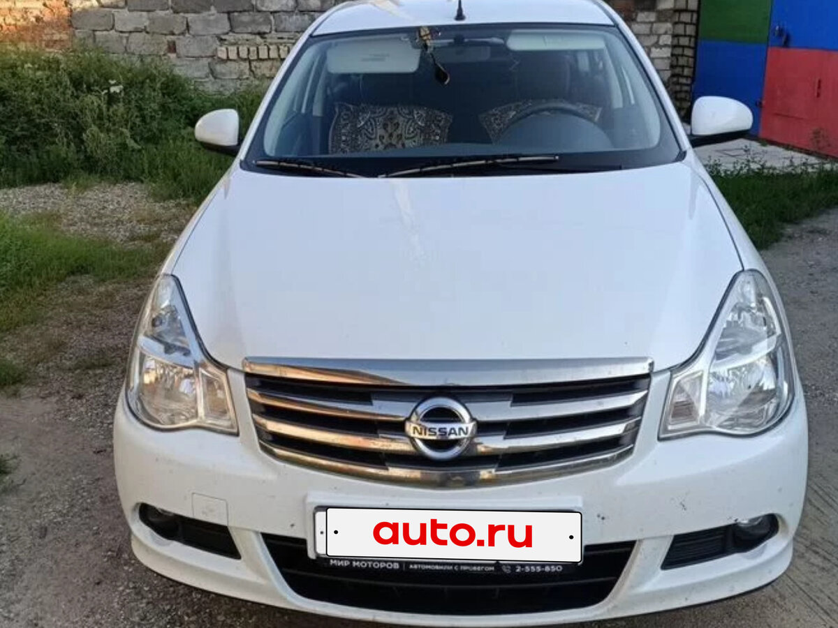 Купить б/у Nissan Almera III (G15) 1.6 MT (102 л.с.) бензин механика в Челябинске: белый Ниссан ...