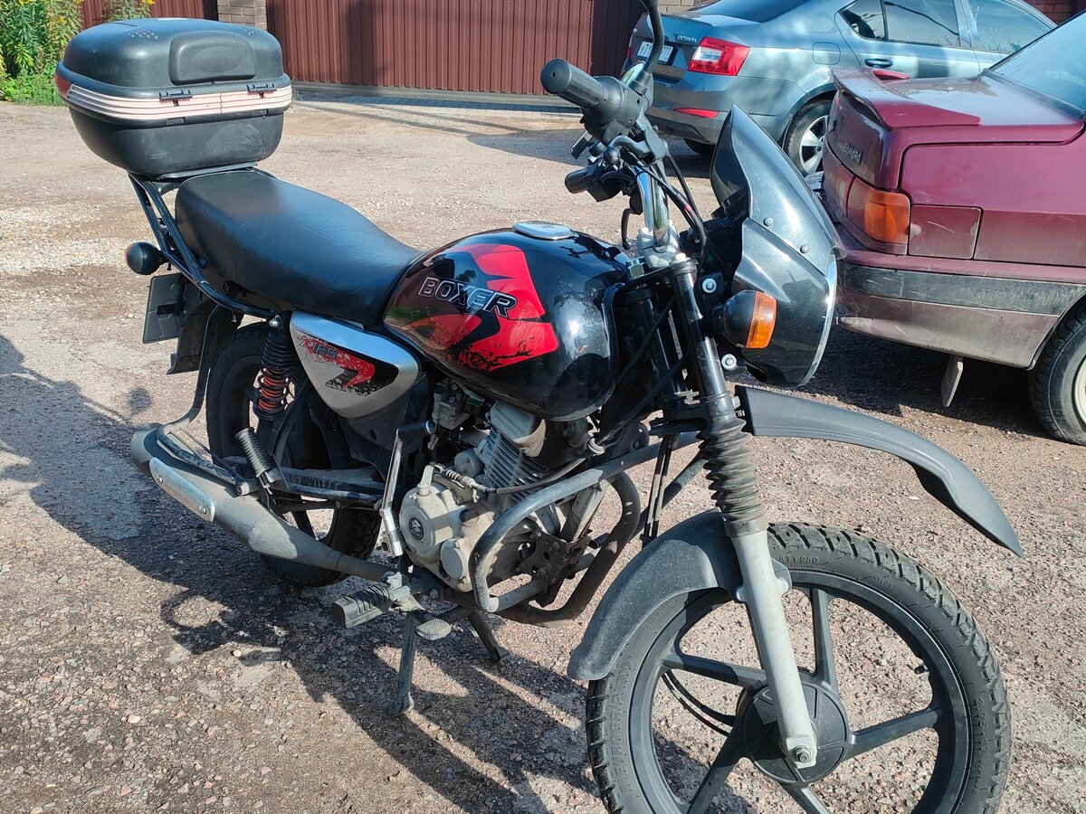 Купить б/у Bajaj Boxer BM 125 карбюратор 5 передач в Москве: чёрный ...