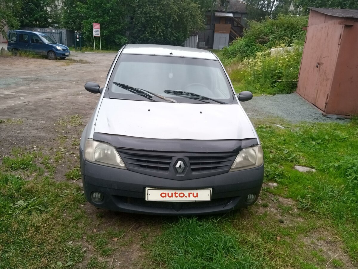 Купить б/у Renault Logan I 1.6 MT (87 л.с.) бензин механика в Петрозаводске: серый Рено Логан I ...