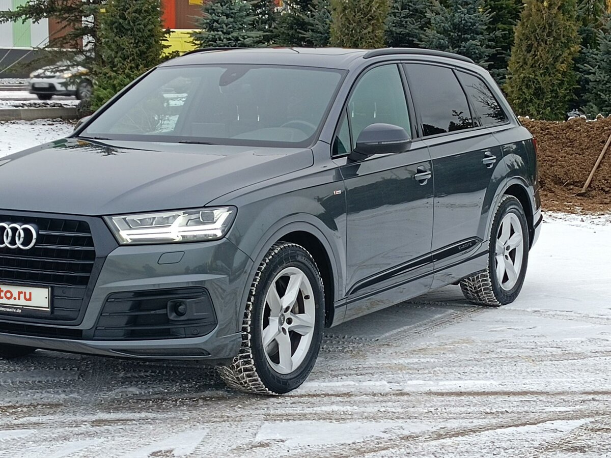 Купить б/у Audi Q7 II (4M) 3.0d AT (218 л.с.) 4WD дизель автомат в Москве: серый Ауди Ку7 II (4M ...