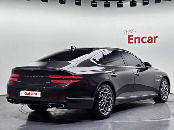 Купить б/у Genesis G80 II 2.5 AT (249 л.с.) 4WD бензин автомат в Москве: чёрный Генезис Г80 II ...