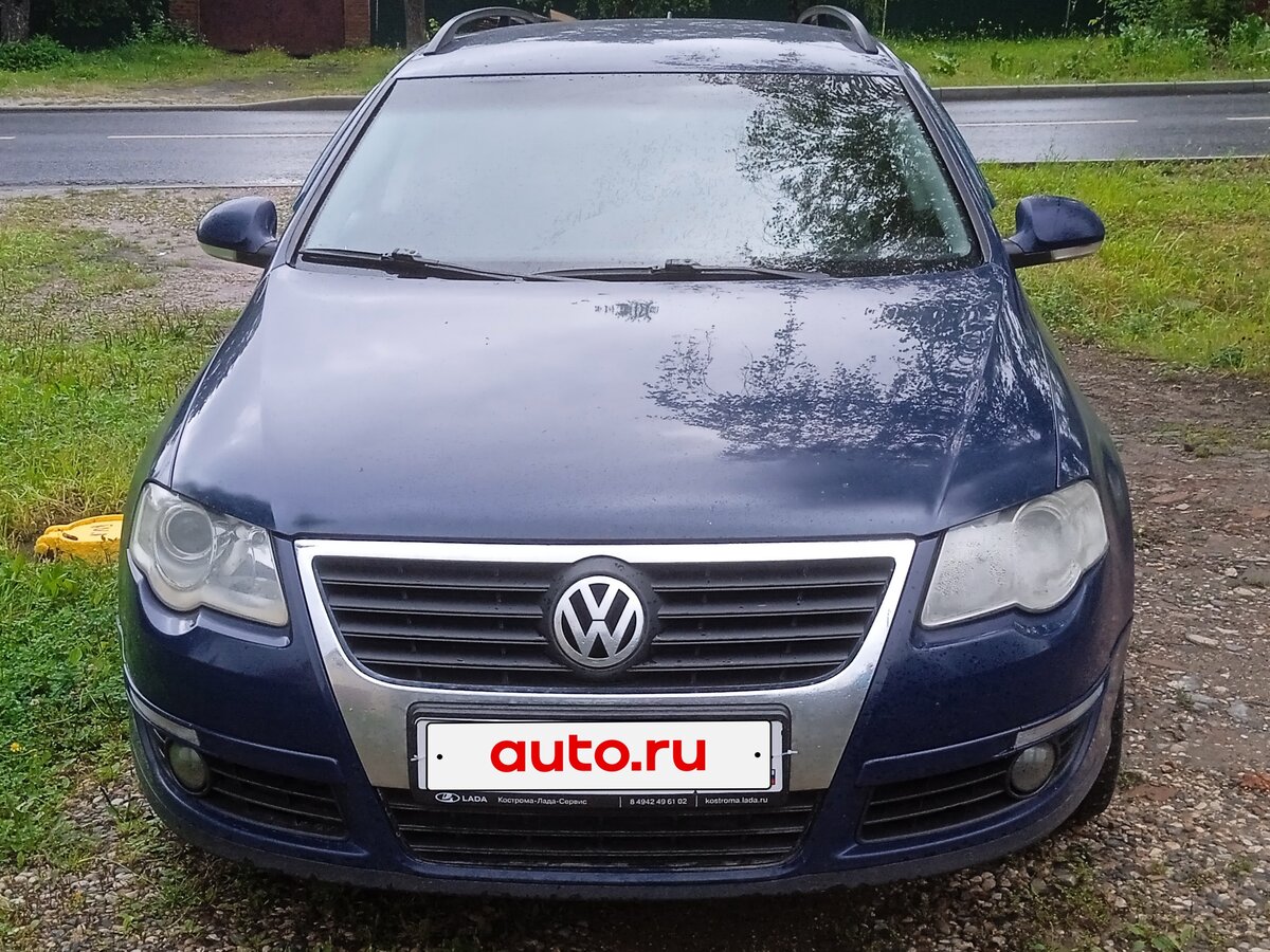 Купить б/у Volkswagen Passat B6 1.9d MT (105 л.с.) дизель механика в Кинешме: синий Фольксваген ...