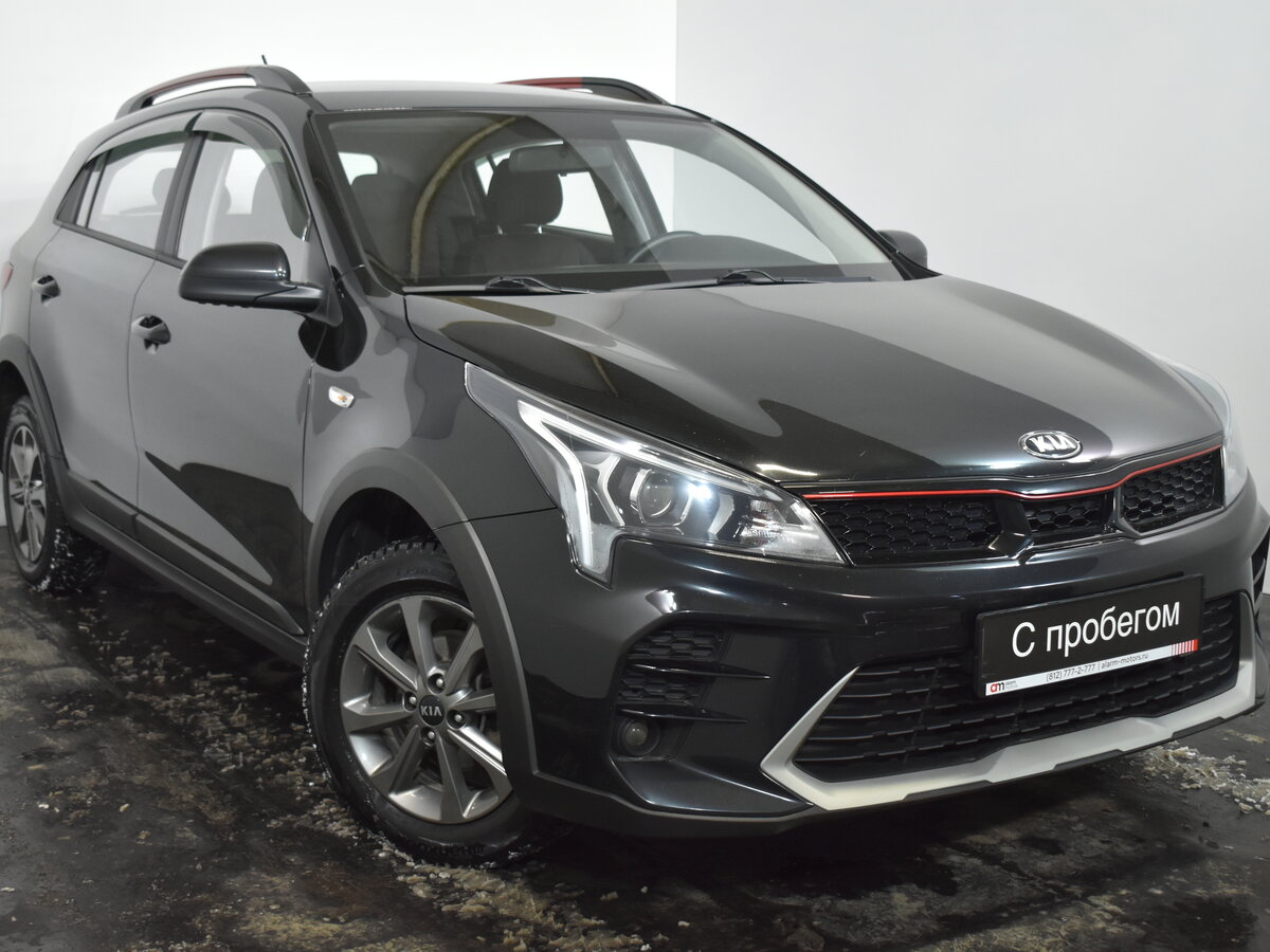 Купить б/у Kia Rio IV Рестайлинг X 1.6 AT (123 л.с.) бензин автомат в Санкт-Петербурге: чёрный ...