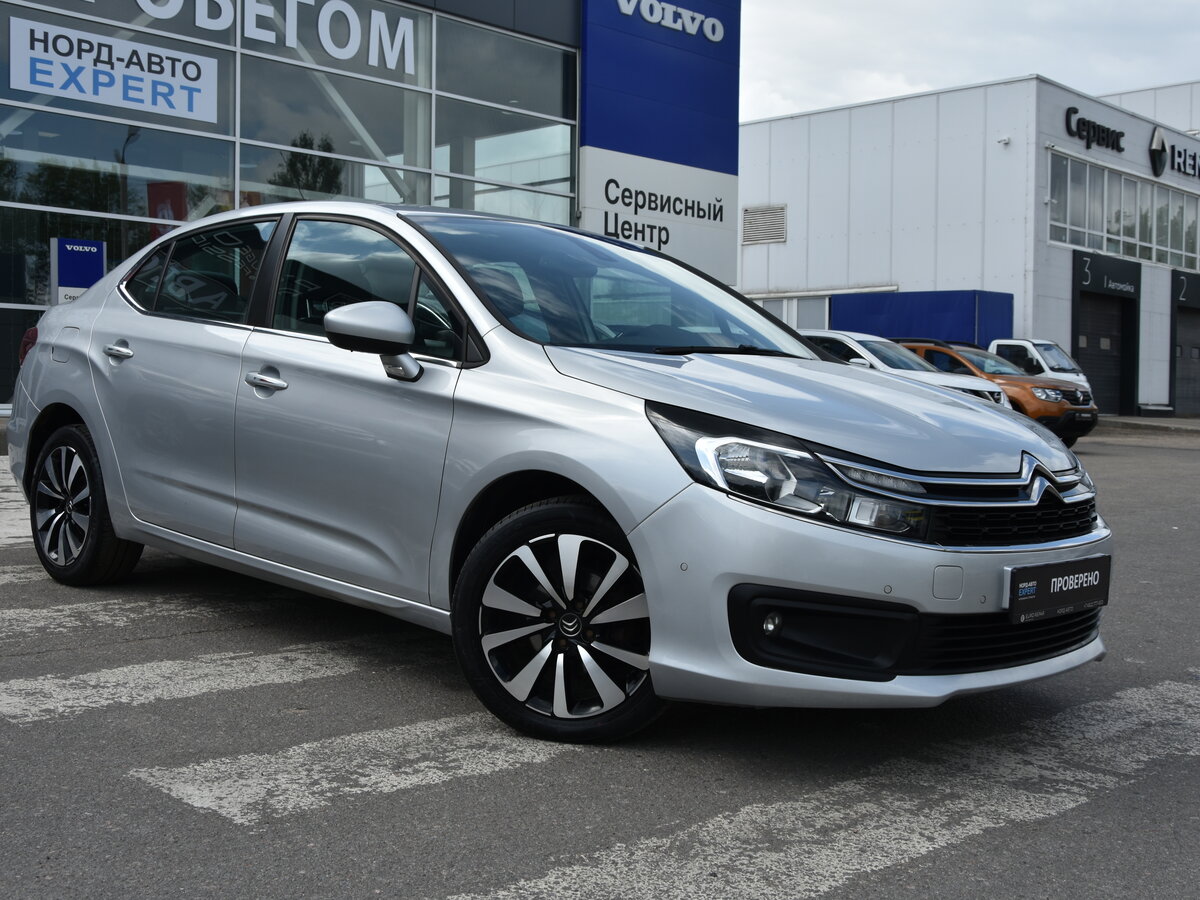Купить б/у Citroen C4 II Рестайлинг 1.6 AT (115 л.с.) бензин автомат в Твери: серебристый ...