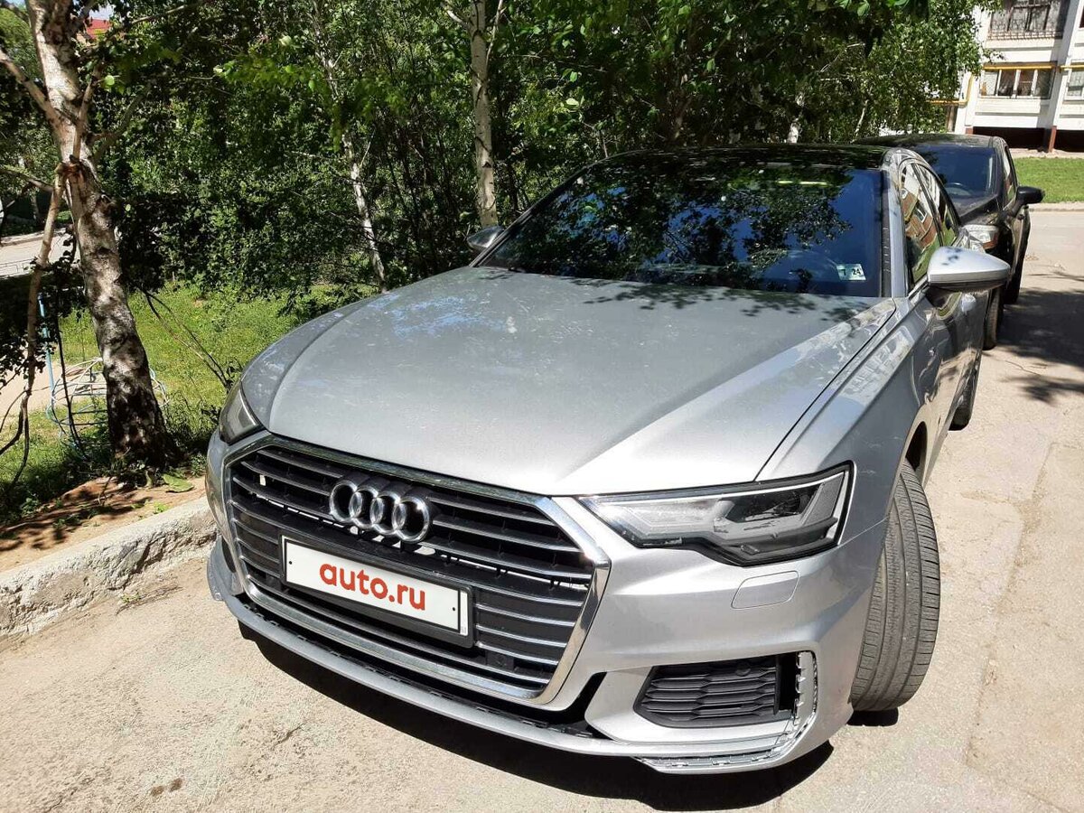 Купить б/у Audi A6 V (C8) 55 TFSI 3.0 AMT (340 л.с.) 4WD бензин робот в Самаре: серебристый Ауди ...