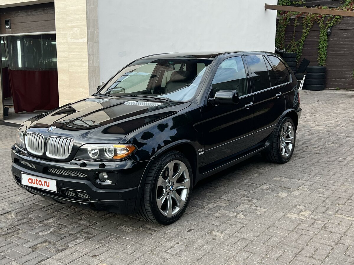 Купить б/у BMW X5 I (E53) Рестайлинг 4.8is 4.8 AT (360 л.с.) 4WD бензин автомат в Химках: чёрный ...