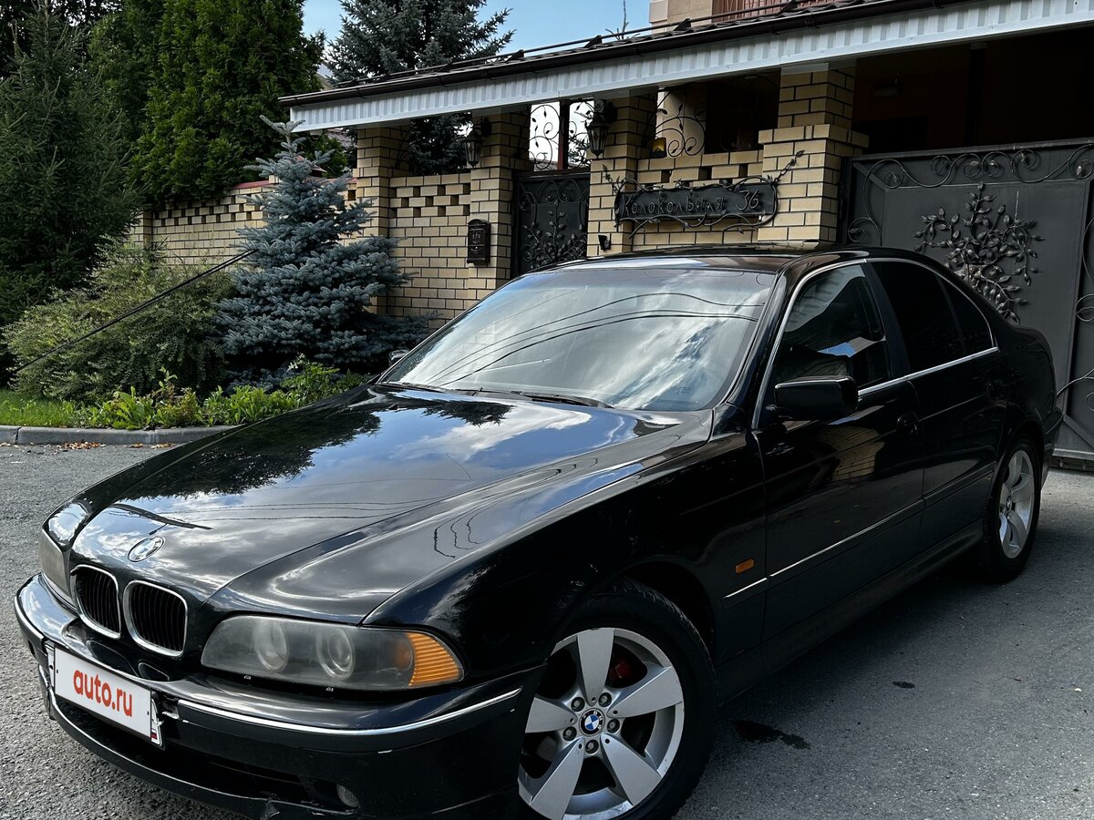 Купить б/у BMW 5 серии IV (E39) 525d 2.5d AT (143 л.с.) дизель автомат в Екатеринбурге: чёрный ...