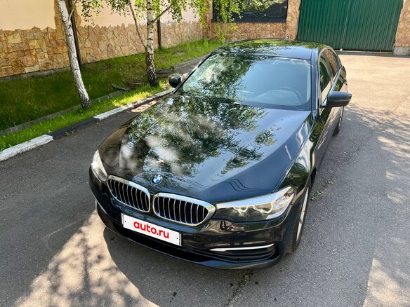 Купить б/у BMW 5 серии VII (G30/G31) 520d 2.0d AT (190 л.с.) дизель автомат в Нахабино: чёрный ...