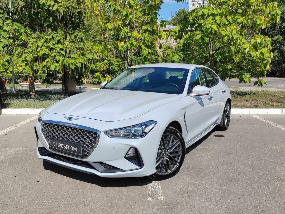 Купить б/у Genesis G70 I 2.0 AT (197 л.с.) 4WD бензин автомат в Воронеже: серый Генезис Г70 I ...