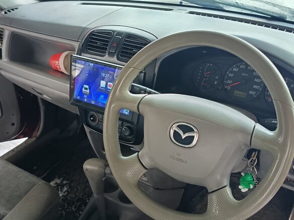 Купить б/у Mazda Demio I (DW) 1.5 AT (100 л.с.) бензин автомат в Туле: красный Мазда Демио I (DW ...