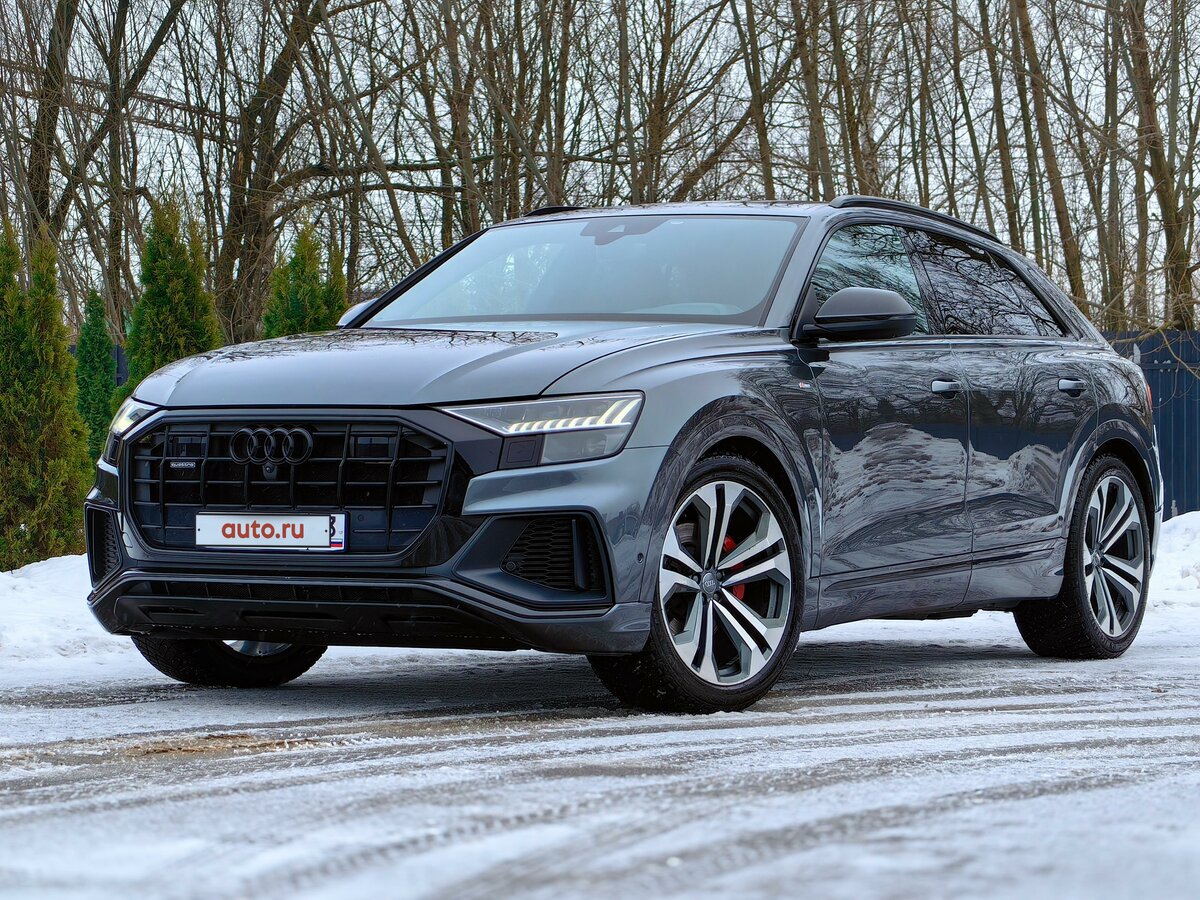 Купить б/у Audi Q8 I (4M) 50 TDI 3.0d AT (286 л.с.) 4WD дизель автомат в Боровичах: серый Ауди ...
