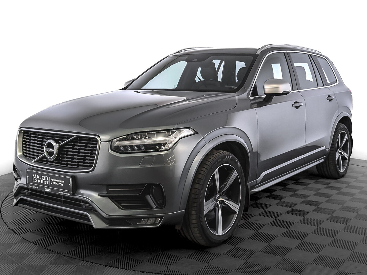 Купить б/у Volvo XC90 II 2.0 AT (249 л.с.) 4WD бензин автомат в Москве: серый Вольво XC90 II ...