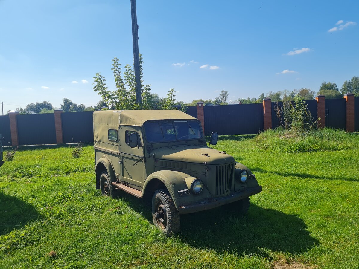 Купить б у ГАЗ 69 1953 1972 2 1 Mt 55 л с 4wd бензин механика в Лакаше зелёный ГАЗ 69 1972