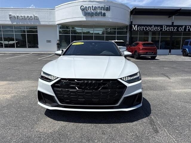 Купить б/у Audi A7 II (4K) 55 TFSI 3.0 AMT (340 л.с.) 4WD бензин робот во Владивостоке: белый ...