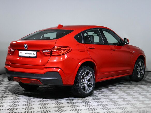 Купить б/у BMW X4 I (F26) 20i 2.0 AT (184 л.с.) 4WD бензин автомат в Путилково: красный БМВ Х4 I ...