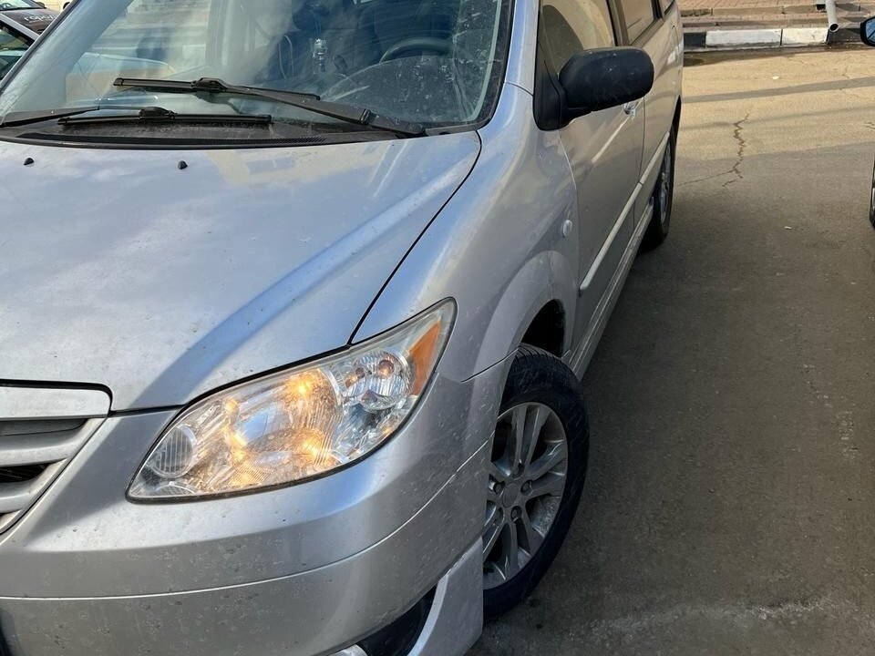 Купить б/у Mazda MPV II (LW) Рестайлинг 3.0 AT (203 л.с.) бензин автомат в Кашире: серебристый ...