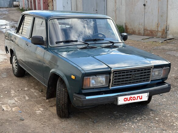 Купить б/у Lada (ВАЗ) 2107 1982-2012 1.6 MT (74 л.с.) бензин механика в Ульяновске: зелёный Лада ...