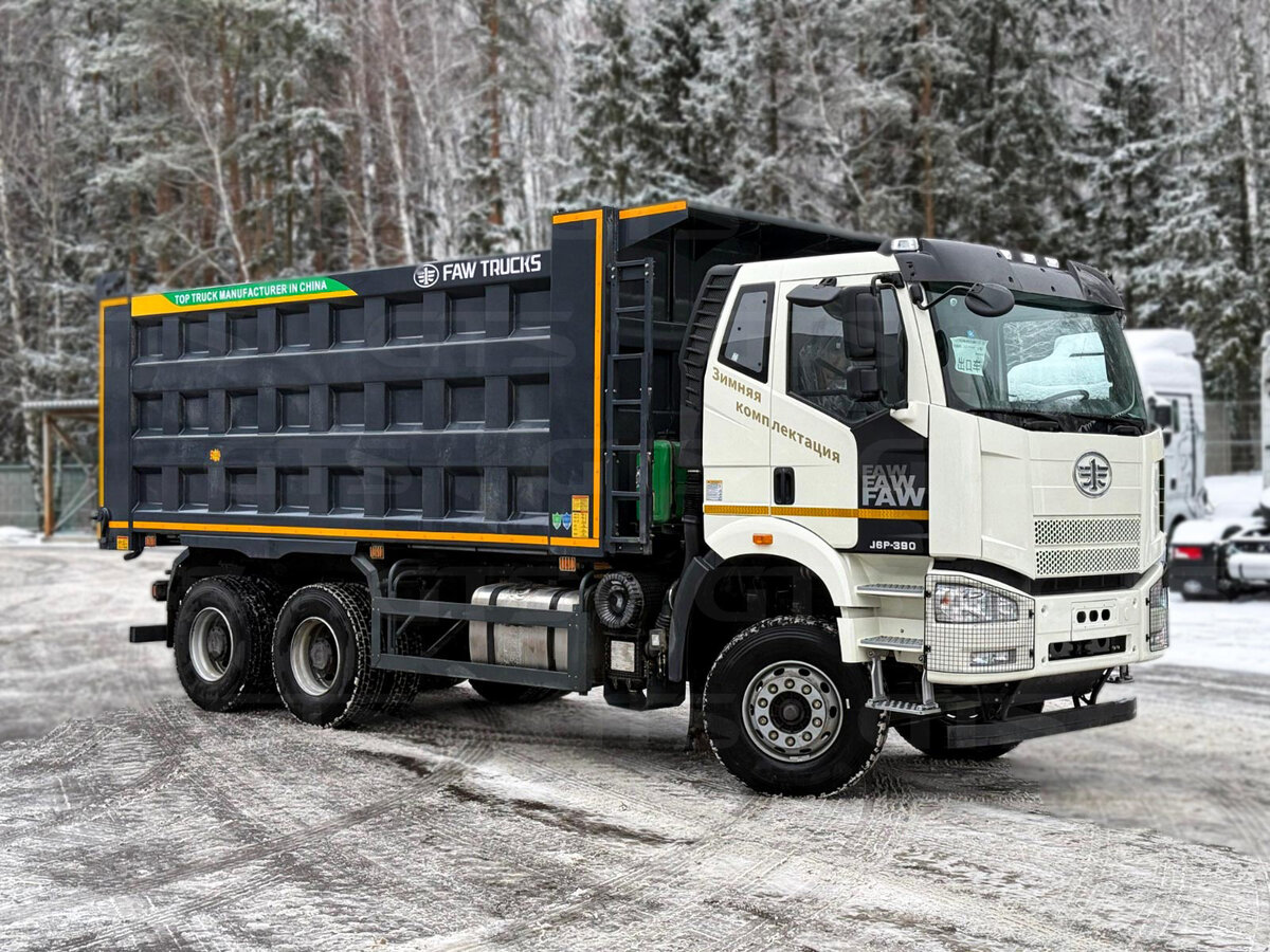 Купить новый FAW J6 CA3250 дизель автомат в Домодедово: белый самосвал 2023 года по цене 8 250 ...