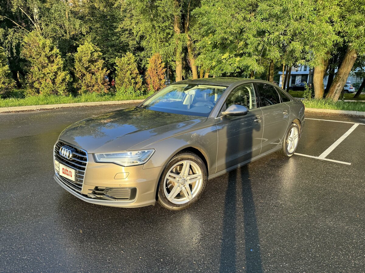 Купить б/у Audi A6 IV (C7) Рестайлинг 1.8 AMT (190 л.с.) бензин робот в Москве: серый Ауди А6 IV ...
