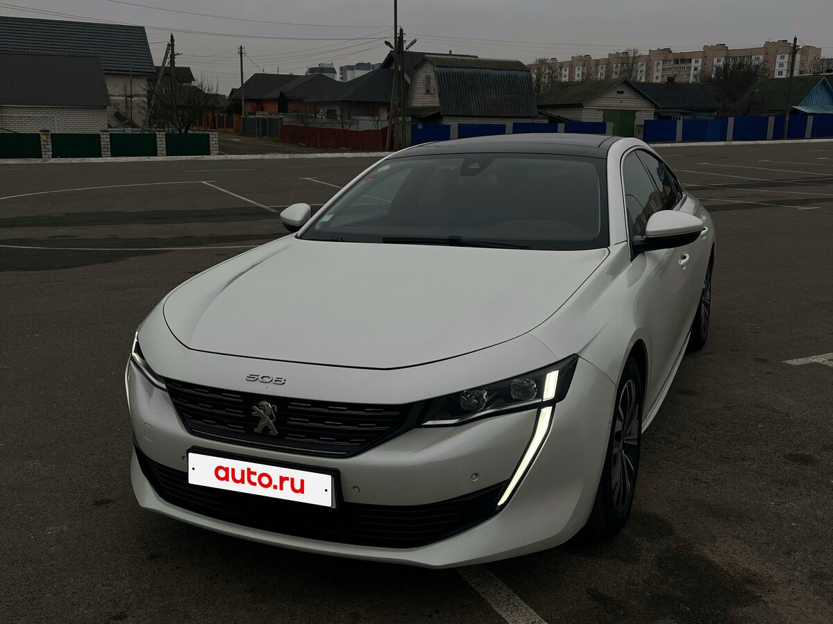 Купить б/у Peugeot 508 II 1.5d AT (130 л.с.) дизель автомат в Гомеле: белый Пежо 508 II лифтбек ...