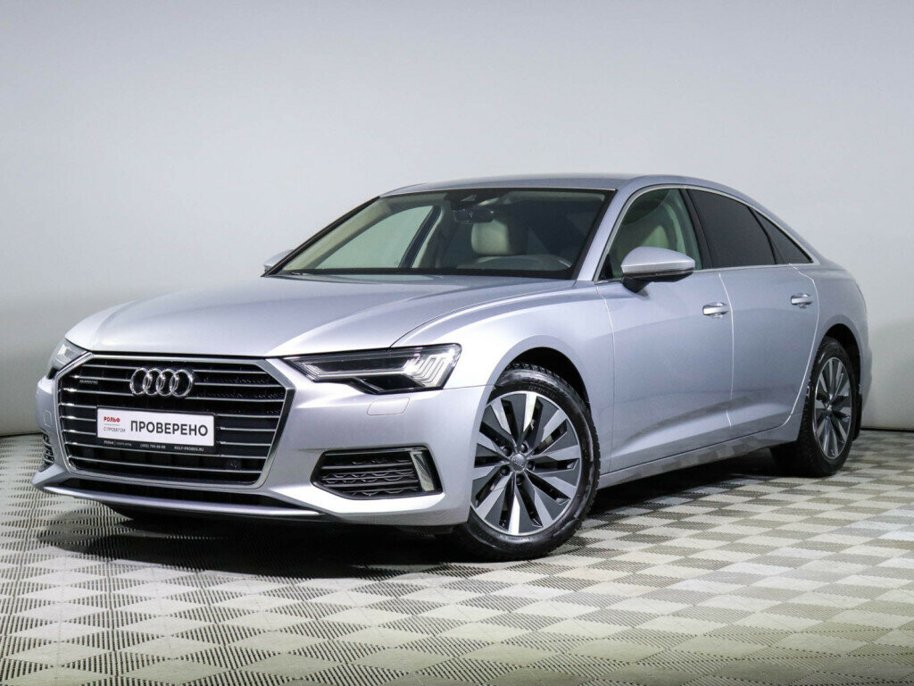 Купить б/у Audi A6 V (C8) 45 TFSI 2.0 AMT (245 л.с.) 4WD бензин робот в Путилково: серебристый ...