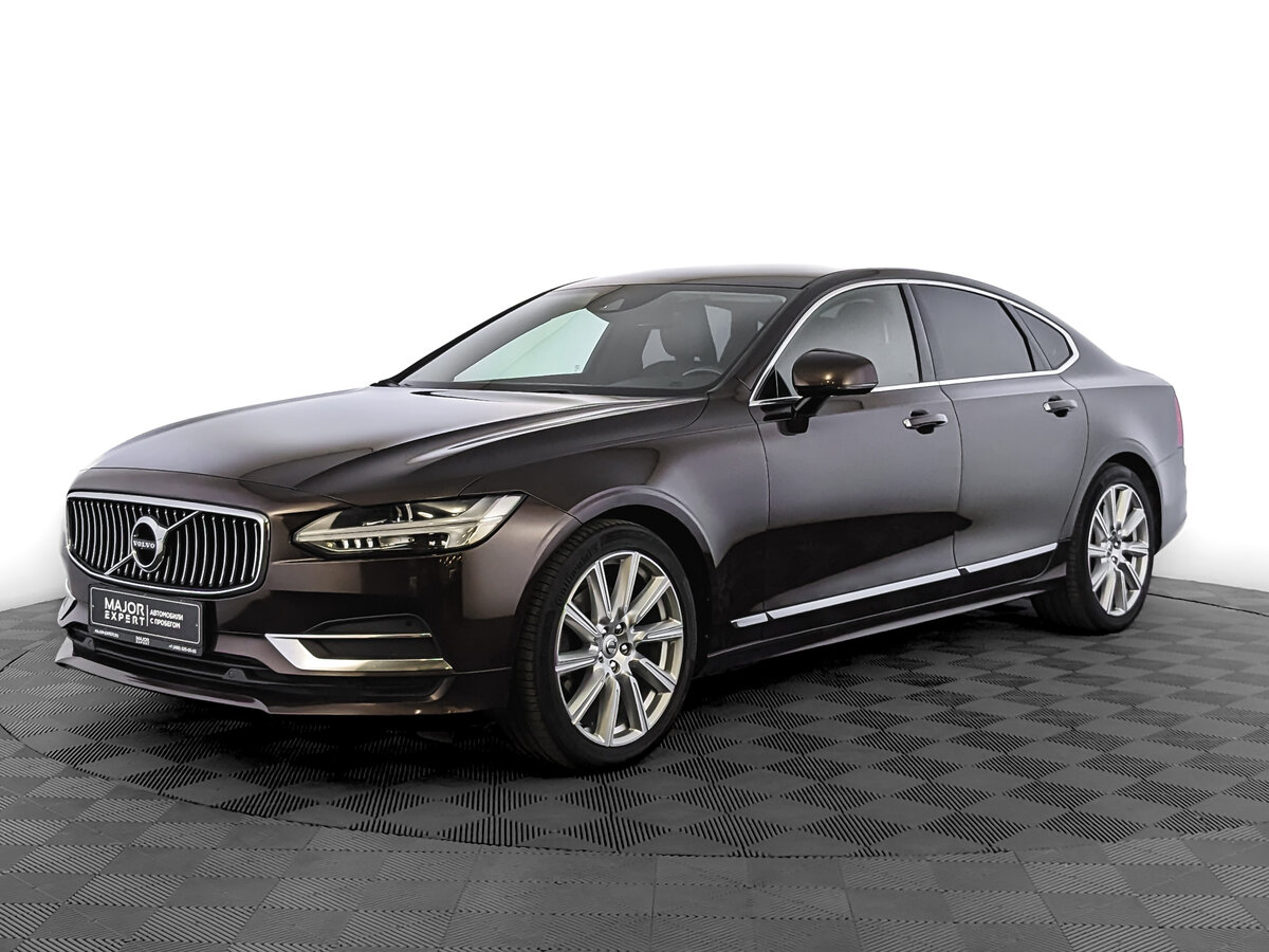 Купить б/у Volvo S90 II 2.0 AT (190 л.с.) бензин автомат в Москве: коричневый Вольво S90 II ...