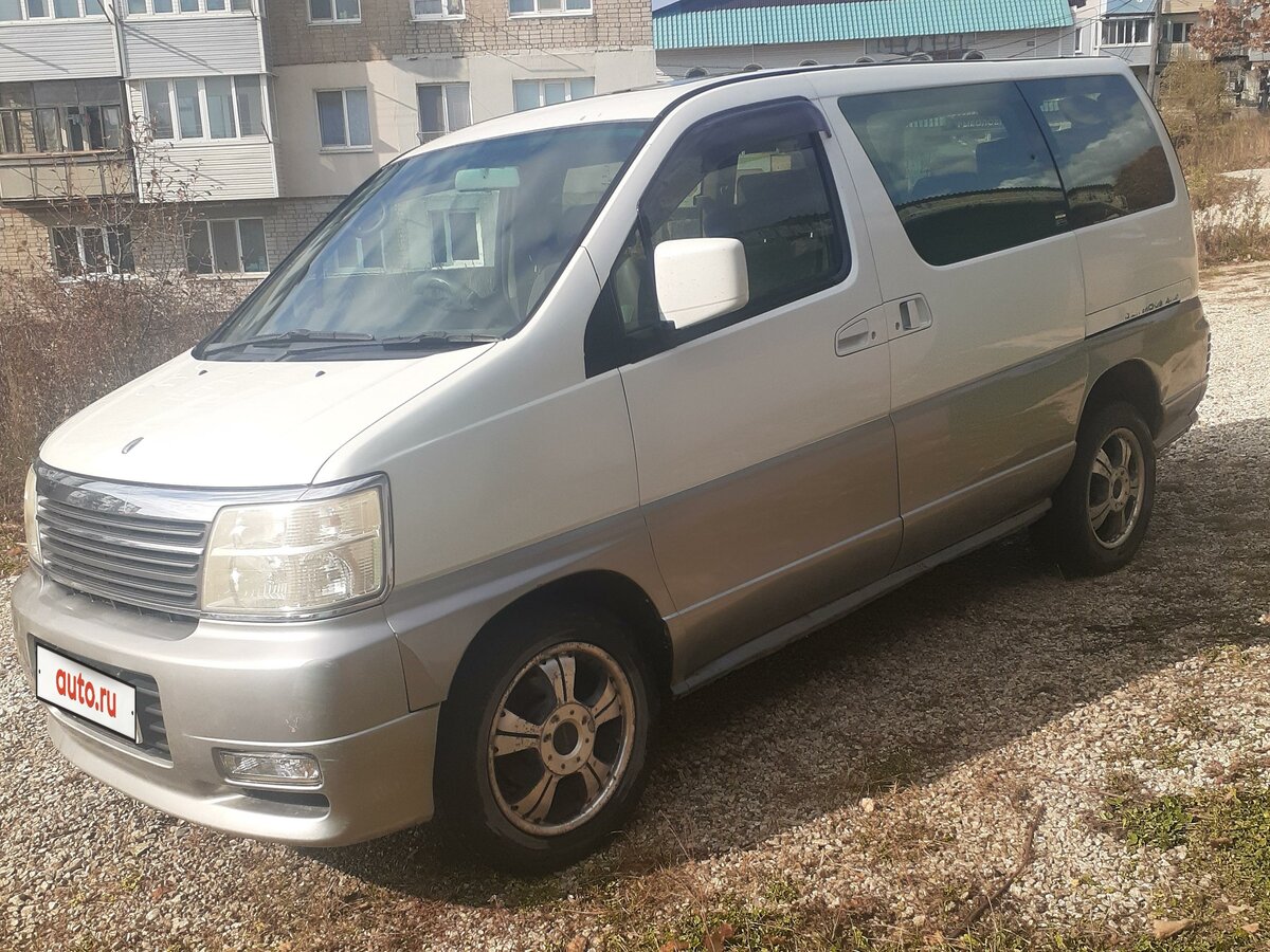Купить б/у Nissan Elgrand I (E50) 3.2d AT (150 л.с.) 4WD дизель автомат в Преображении: белый ...