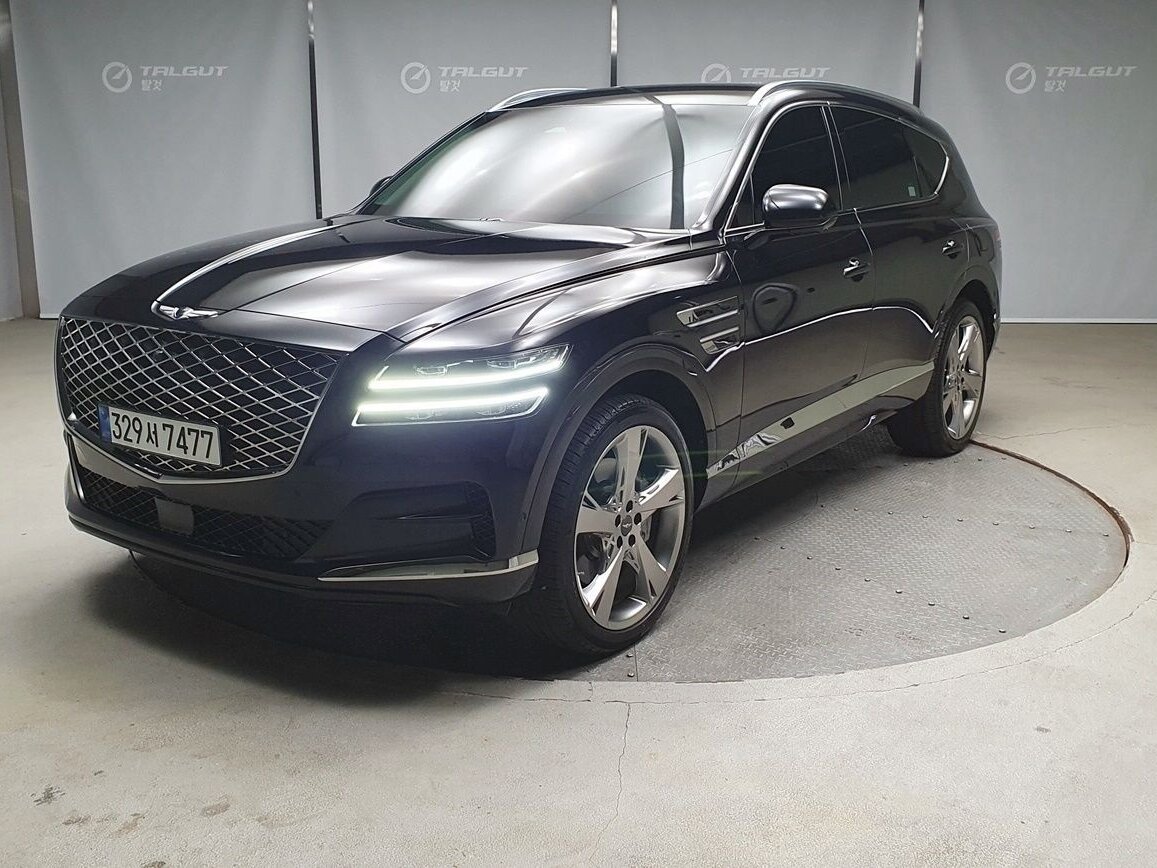 Купить б/у Genesis GV80 I 2.5 AT (304 л.с.) 4WD бензин автомат во Владивостоке: чёрный Генезис ...