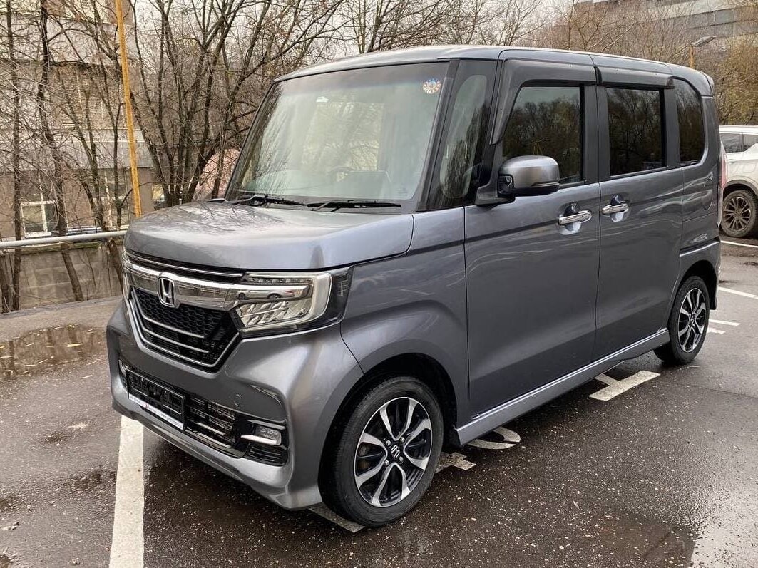 Купить б/у Honda N-BOX II 0.7 CVT (58 л.с.) 4WD бензин вариатор в Москве: серый Хонда н-бокс II ...