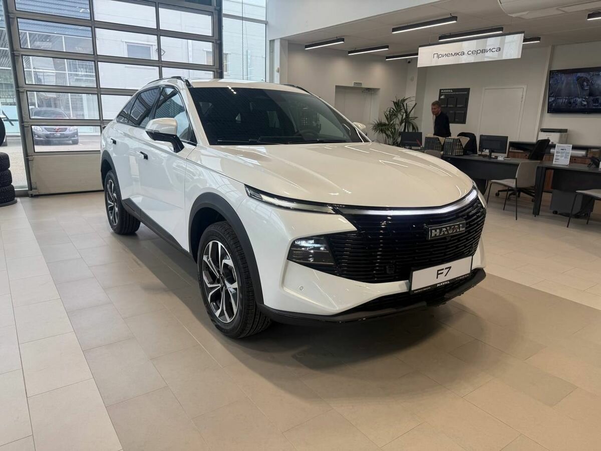 Купить новый Haval F7x II 2.0 AMT (192 л.с.) 4WD бензин робот в Серпухове: белый Хавэйл Ф7х II ...