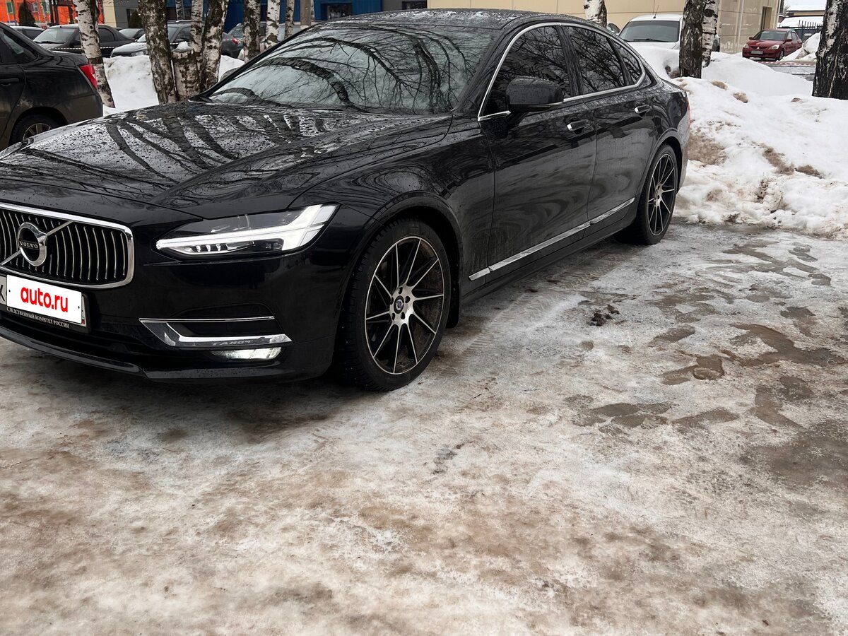 Купить б/у Volvo S90 II 2.0 AT (190 л.с.) бензин автомат в Кашино: чёрный Вольво S90 II седан ...