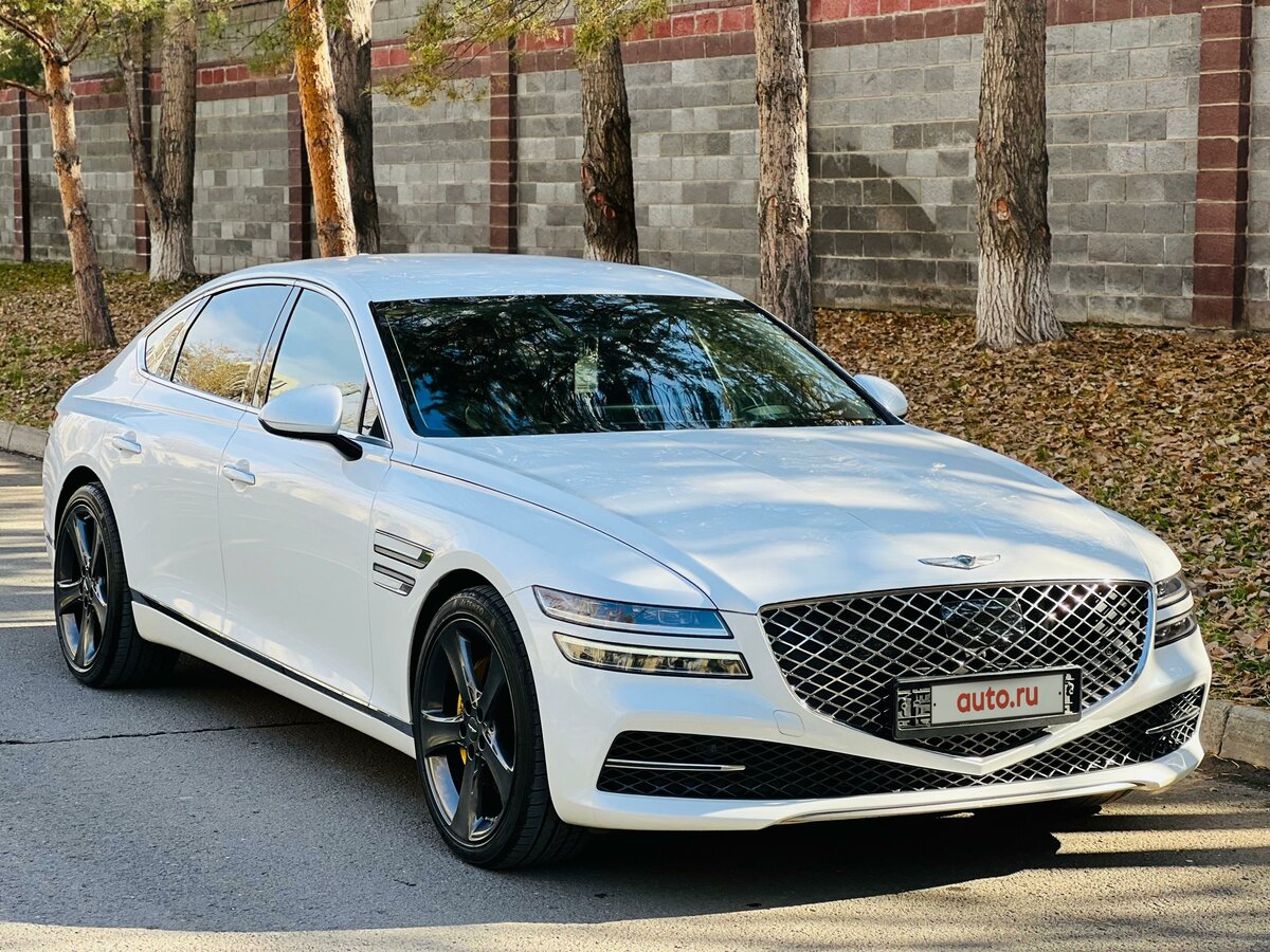 Купить б/у Genesis G80 II 3.5 AT (379 л.с.) 4WD бензин автомат в Волгограде: белый Генезис Г80 ...