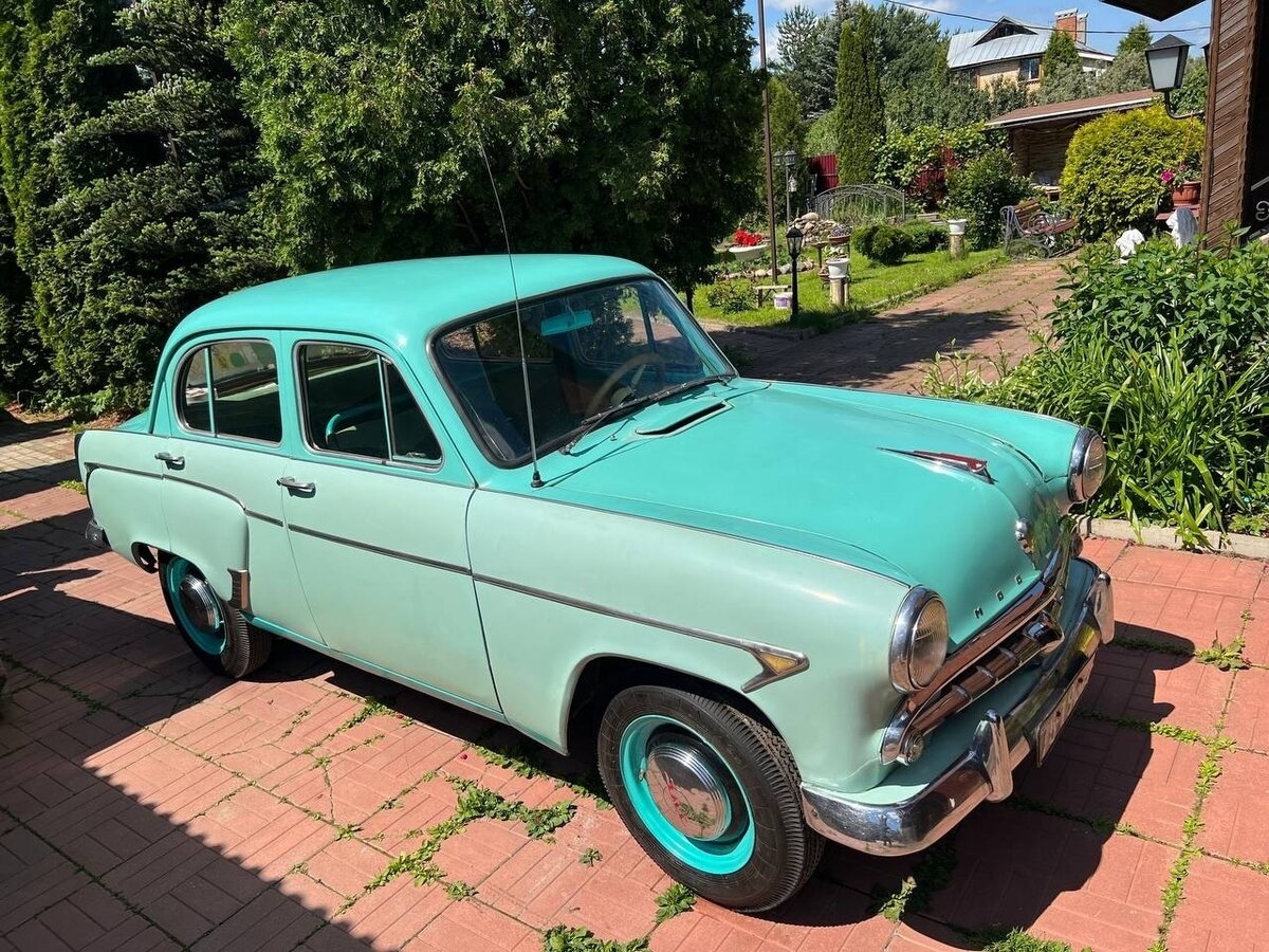 Купить б/у Москвич 407 1958-1963 1.4 MT (45 л.с.) бензин механика в Захарове: голубой Москвич ...