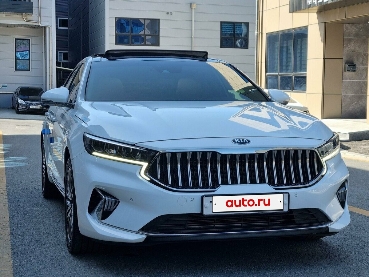 Купить б/у Kia K7 YG (II) Рестайлинг 3.0 AT (266 л.с.) бензин автомат во Владивостоке: белый Киа ...