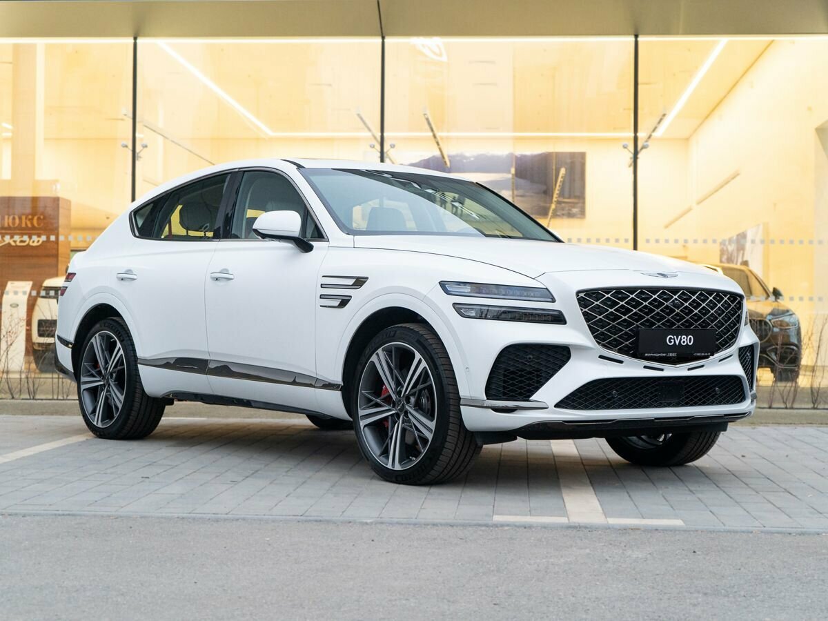 Купить новый Genesis GV80 Coupe 2023-2025 3.5 AT (415 л.с.) 4WD бензин автомат в Москве: белый ...