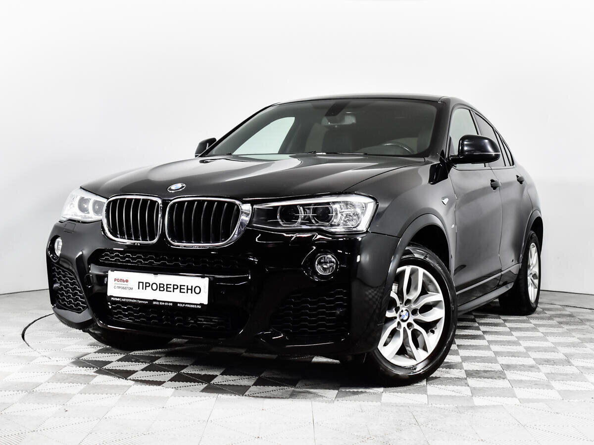 Купить б/у BMW X4 I (F26) 20d 2.0d AT (190 л.с.) 4WD дизель автомат в Санкт-Петербурге: чёрный ...
