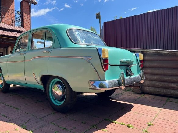 Купить б/у Москвич 407 1958-1963 1.4 MT (45 л.с.) бензин механика в Захарове: голубой Москвич ...