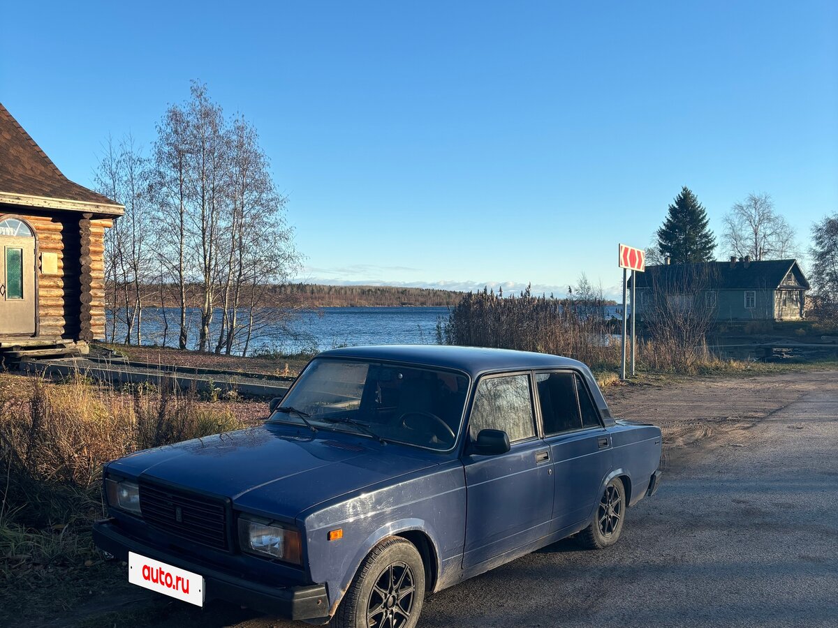 Купить б/у Lada (ВАЗ) 2107 1982-2012 1.6 MT (74 л.с.) бензин механика в Вознесенье: синий Лада ...