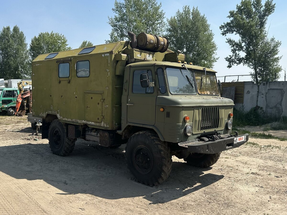 Купить б/у ГАЗ 66 бензин механика в Нижнем Новгороде: зелёный кунг 1995 ...