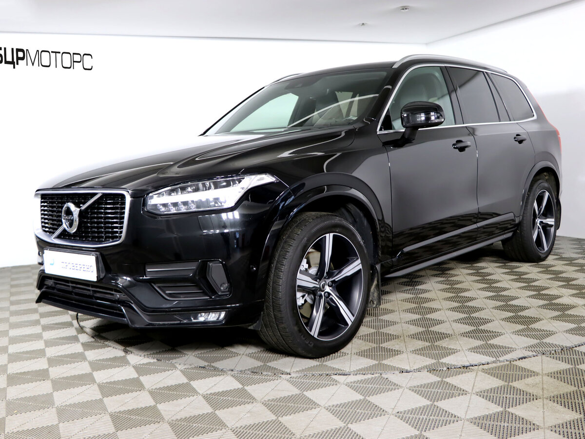 Купить б/у Volvo XC90 II 2.0 AT (249 л.с.) 4WD бензин автомат в Нижнем Новгороде: чёрный Вольво ...