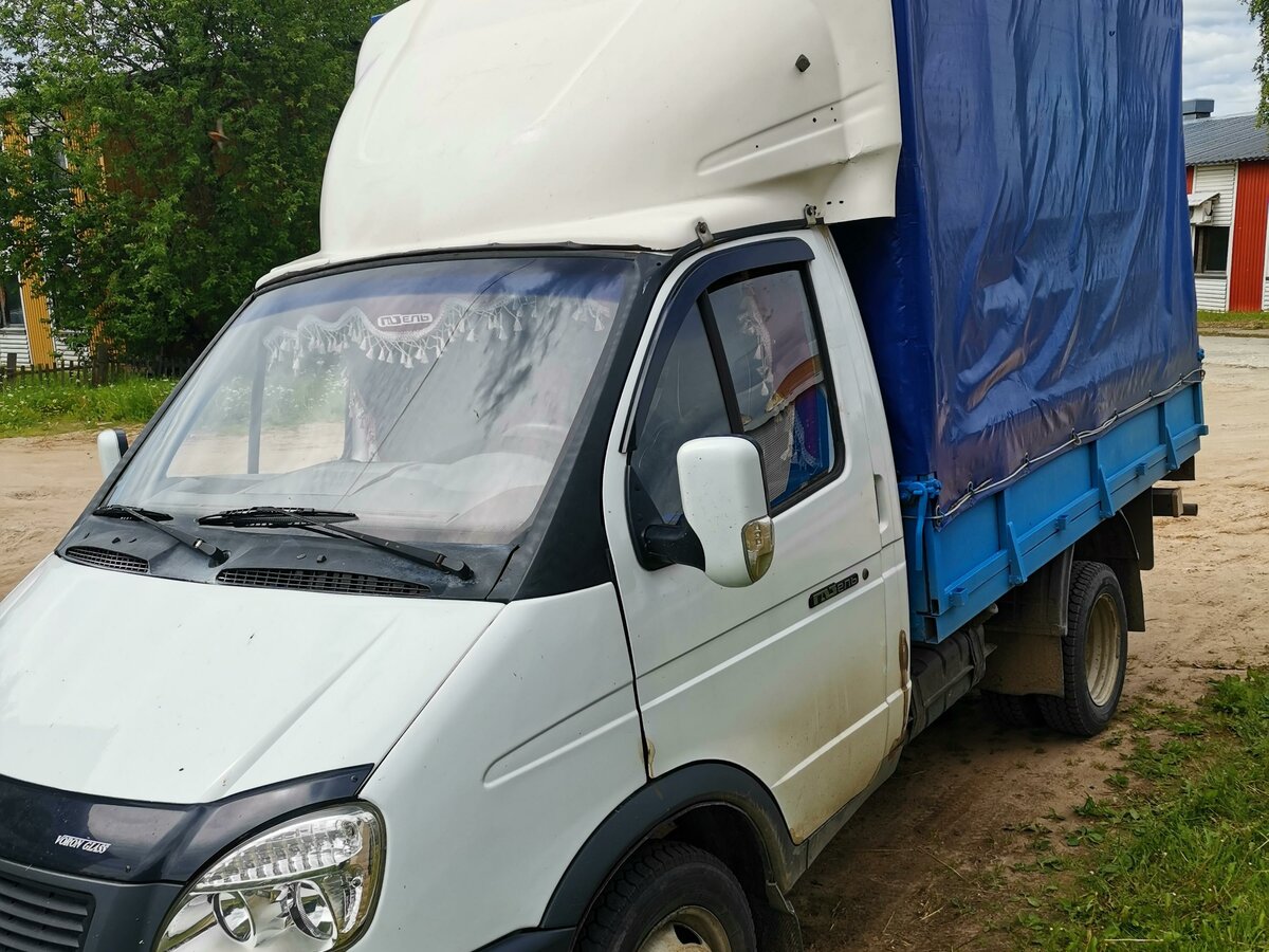Купить б/у ГАЗ ГАЗель (3302) бензин в Нюксенице: белый тент 2003 года ...