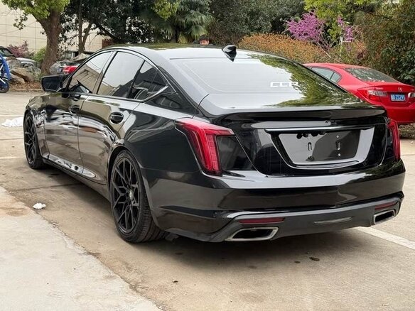 Купить б/у Cadillac CT5 I 2.0 AT (241 л.с.) 4WD бензин автомат в Новороссийске: чёрный Кадиллак ...