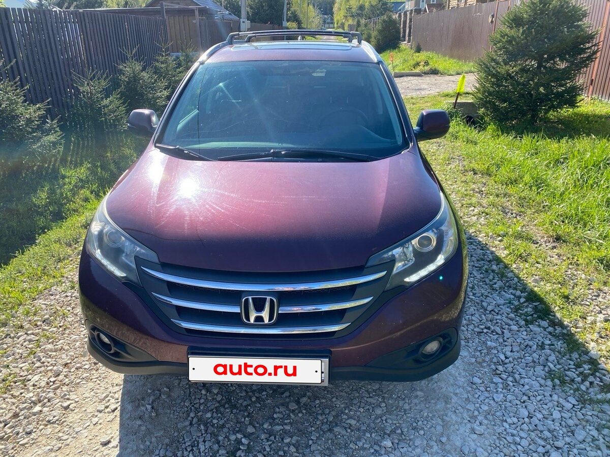 Купить б/у Honda CR-V IV 2.4 AT (190 л.с.) 4WD бензин автомат в Москве: красный Хонда CR-V IV ...