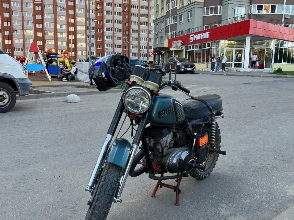 Купить б у ИЖ Планета карбюратор 4 передачи в Кутукове зелёный мотоцикл повышенной проходимости