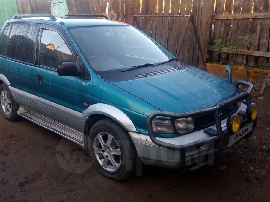 Купить б/у Mitsubishi RVR I 2.0d MT (88 л.с.) 4WD дизель механика в Улан-Удэ: зелёный Митсубиси ...